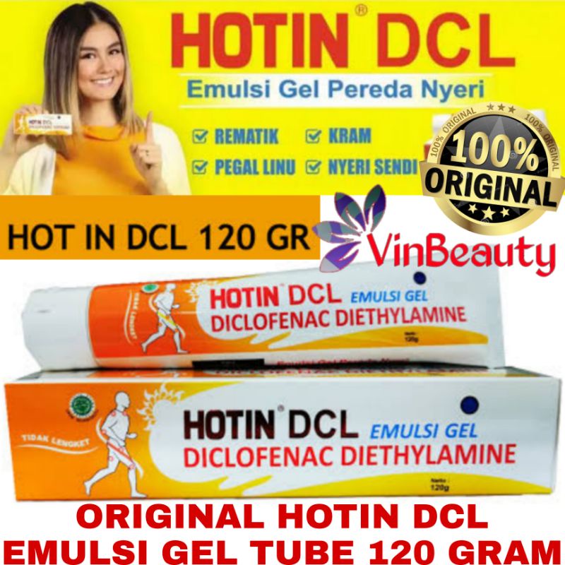 Jual ORIGINAL HOTIN DCL EMULSI GEL TUBE 120 GRAM / HOT IN DCL 120 G ...