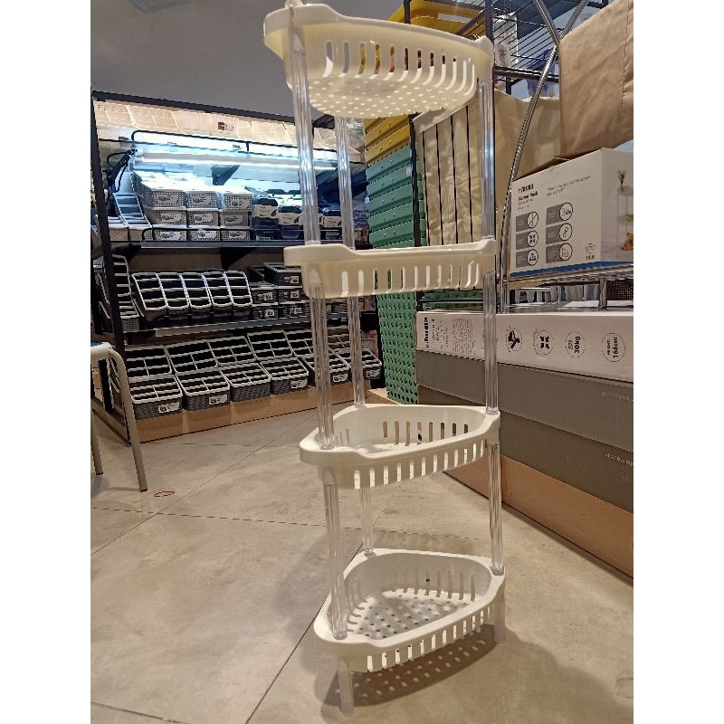Jual INFORMA RAK SHELF CORNER 4 TIER (RAK SUSUN PLASTIK 4 TINGKAT ...