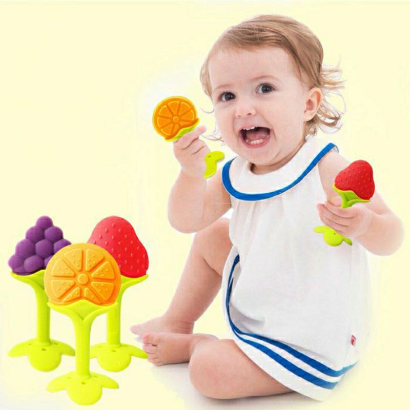 Jual TEETHER / MAINAN GIGITAN AMAN UNTUK BAYI / MAINAN GIGITAN SILIKON ...
