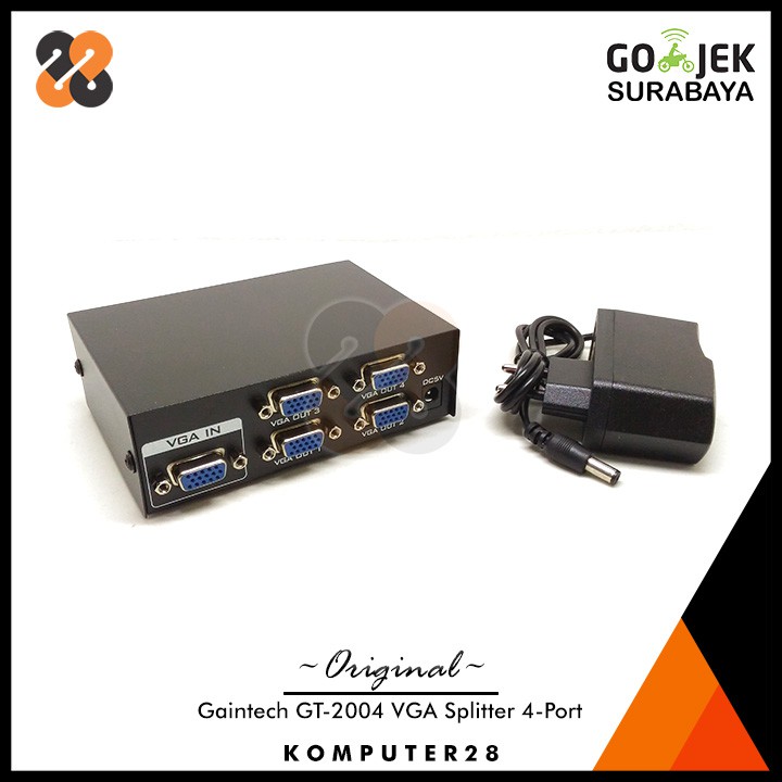 Jual GainTech GT-2004 Video Splitter 200MHz (VGA Splitter 4 Port ...