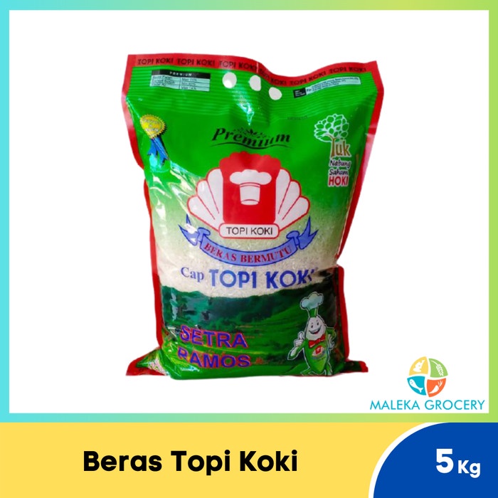 Jual Beras Topi Koki 5 Kg | Sembako | Shopee Indonesia