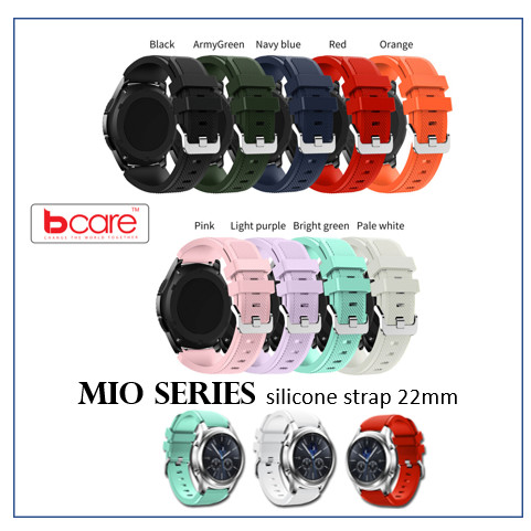Jual STRAP SILICON BCARE MIO SERIES 22MM FOR GTR 47MM-STRATOS-UNIVERSAL ...