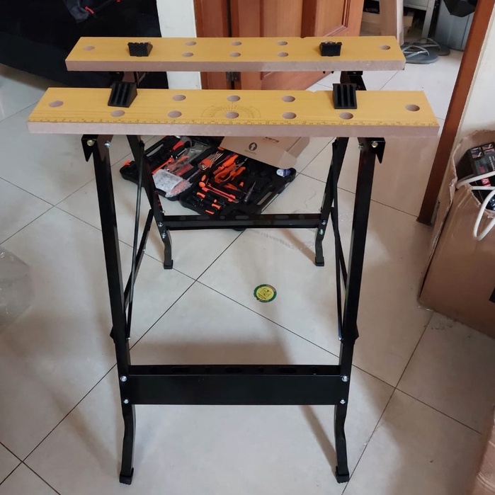 Jual Meja Work Bench Meja Kerja Kayu Portabel Folding Workbench ...