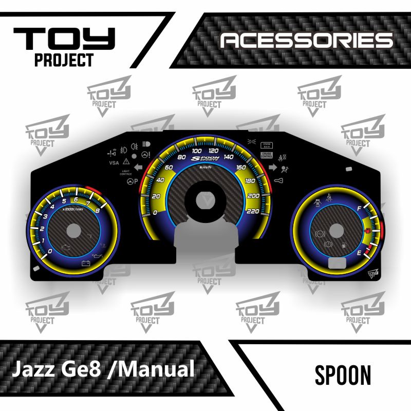 Jual custom panel speedometer honda jazz, fit ge8 | Shopee Indonesia