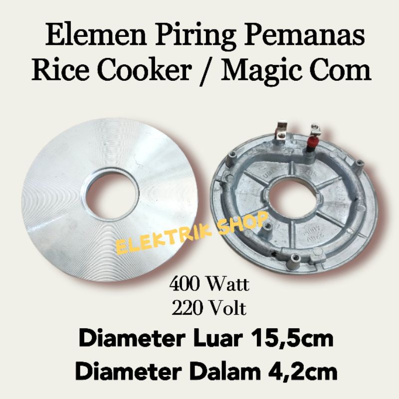 Jual ELEMEN PIRING BULAT PEMANAS MAGIC COM RICE COOKER 400WATT 220VOLT ...