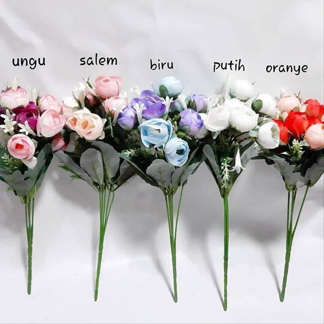 Jual RANUMCULUS TEROMPET - bunga palsu plastik artificial home decor ...
