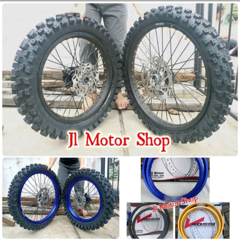 Jual sepaket velg KLX150 d tracker trail 16/19/18/21sudah siap semua ...