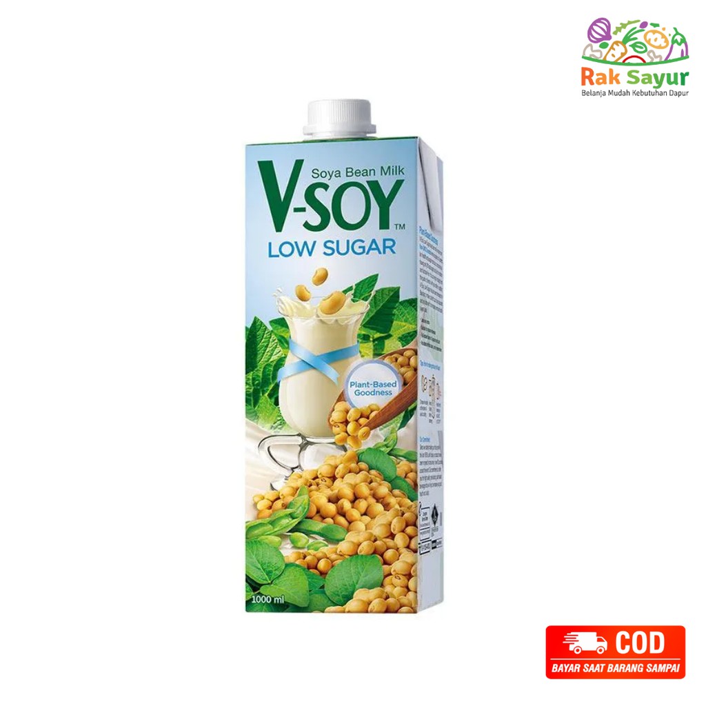 Jual Vsoy Low Sugar Susu Kedele Soymilk 1 Liter Rak Sayur Padang ...