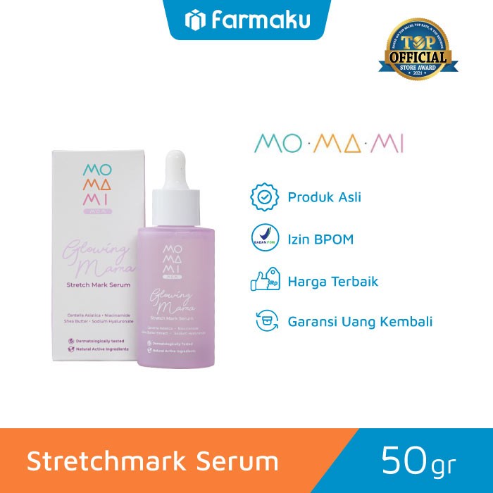 Jual Momami Stretchmark Serum Botol 50 g | Shopee Indonesia