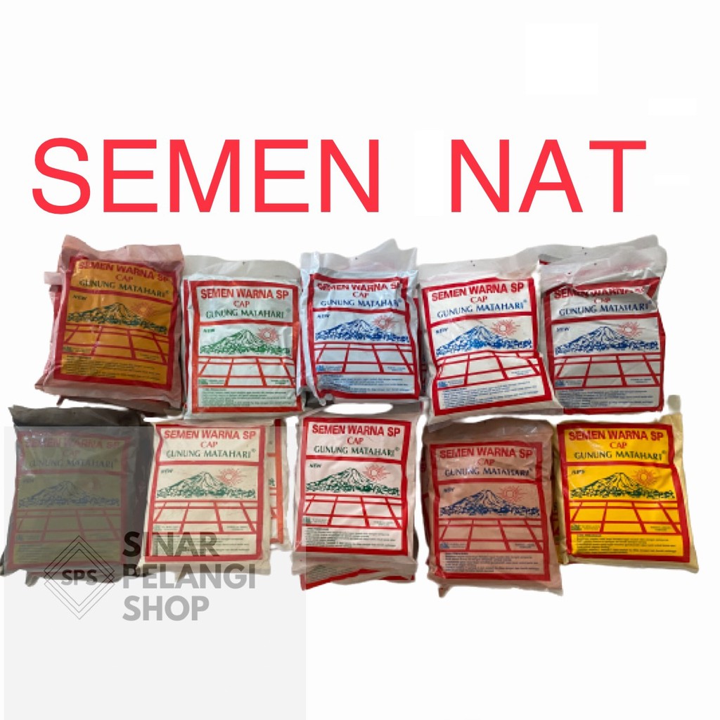 Jual SEMEN NAT KERAMIK CAP GUNUNG MATAHARI ORIGINAL- SEMEN NAT WARNA ...