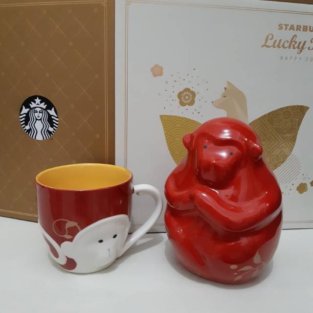 Jual Starbucks Chinese new year lunar mug gelas red shio moneybank ...