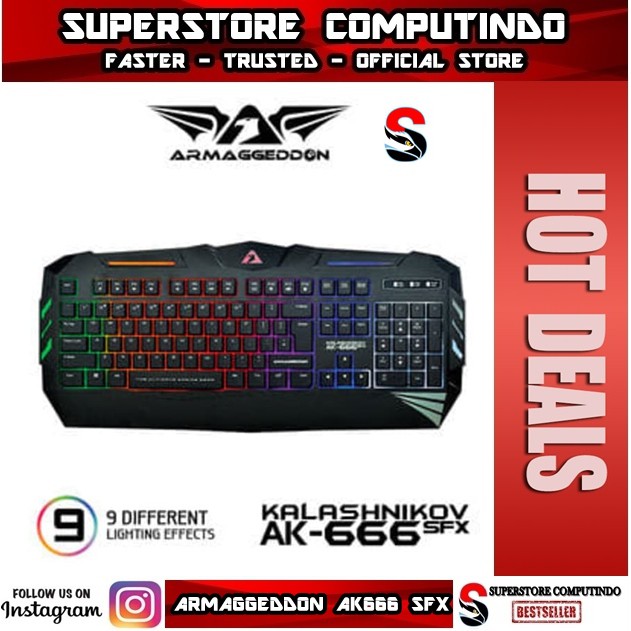Jual Armaggeddon Keyboard AK-666 SFX - Best Buy Gaming Keyboard ...