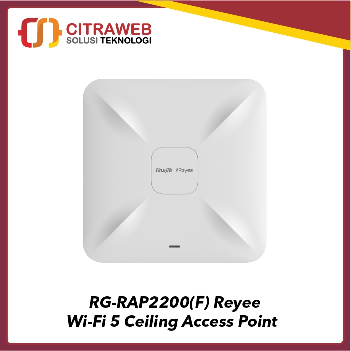 Jual Ruijie RG-RAP2200(F) AC1300 Dual Band Ceiling Mount Access Point ...