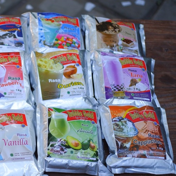 Jual Bubble Gold Semua Rasa atau Varian Bubuk Minuman Rasa Instan ...