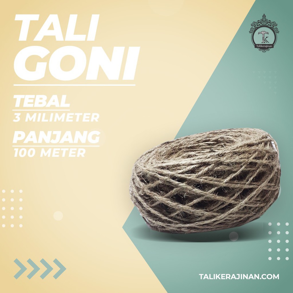 Jual Tali rami serat pohon rami 3mm 100 meter | Shopee Indonesia