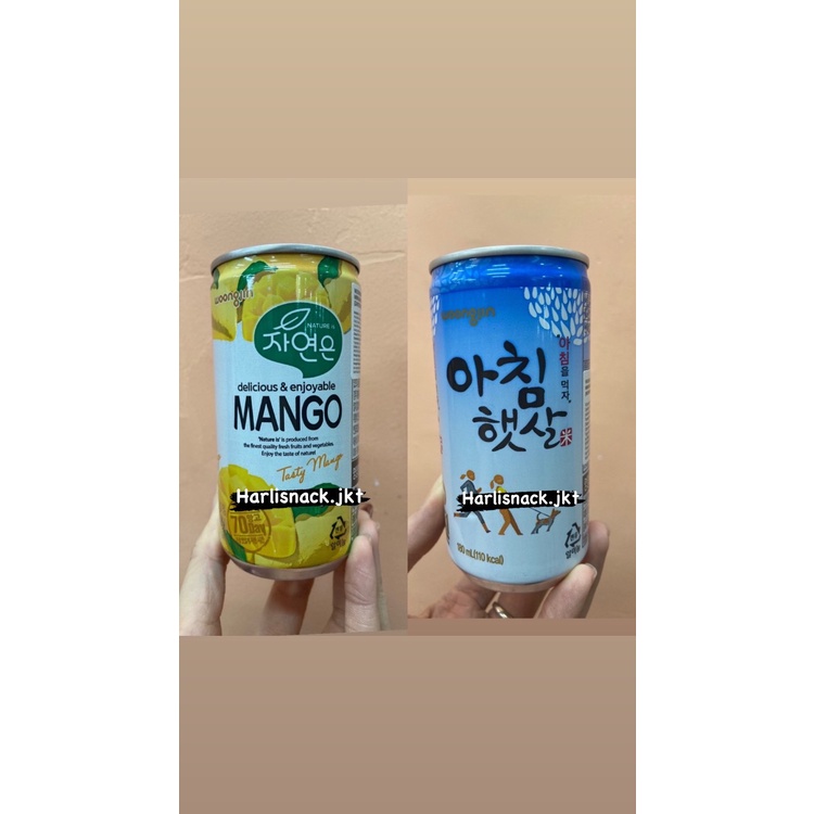 Jual WOONGJIN ZAIYEONUN MANGO / MORNING RICE DRINK KOREA | Shopee Indonesia