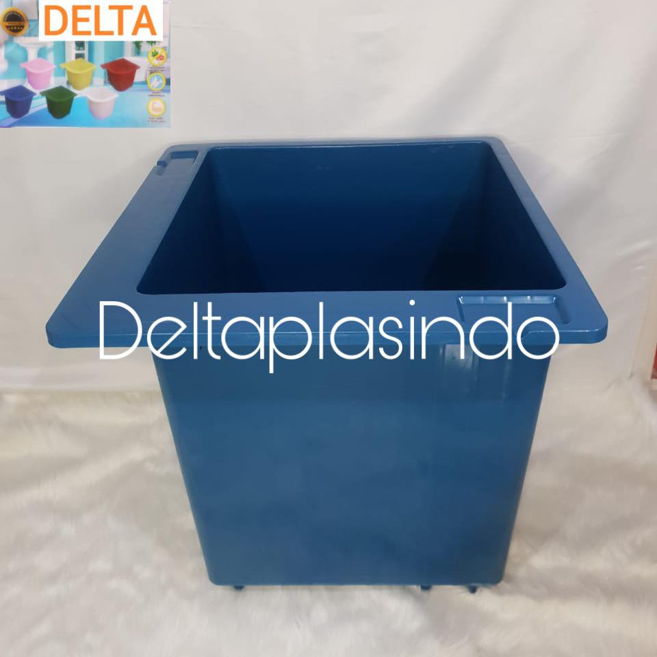 Jual BAK AIR MANDI KOTAK SEGI KECIL + T.SABUN BIRU TUA (130 LITER ...