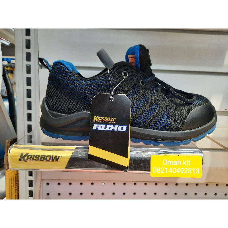 Jual sepatu safety pengaman krisbow auxo sepatu kerja proyek model ...