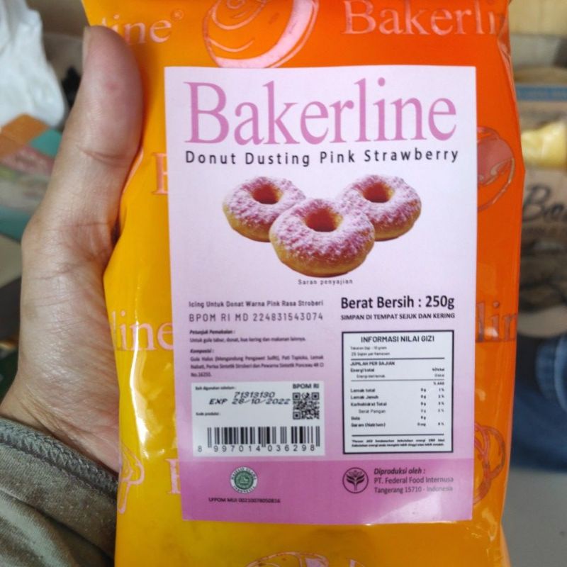 Jual Gula Donat Warna Bakerline - Elmer Dusting Donat 250 Gram | Shopee ...