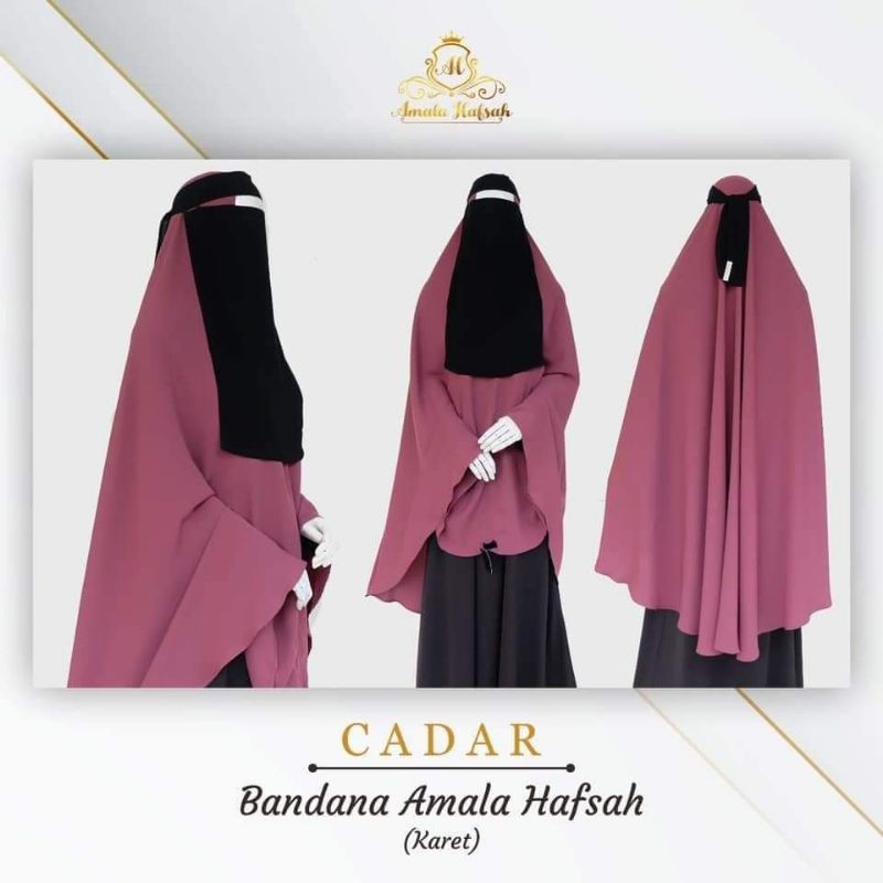 Jual Cadar Bandana Hitam by Amala hafsah | Shopee Indonesia