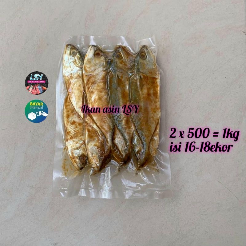 Jual ikan asin peda merah / kembung baceman (size jumbo) 1000gram / 1 ...