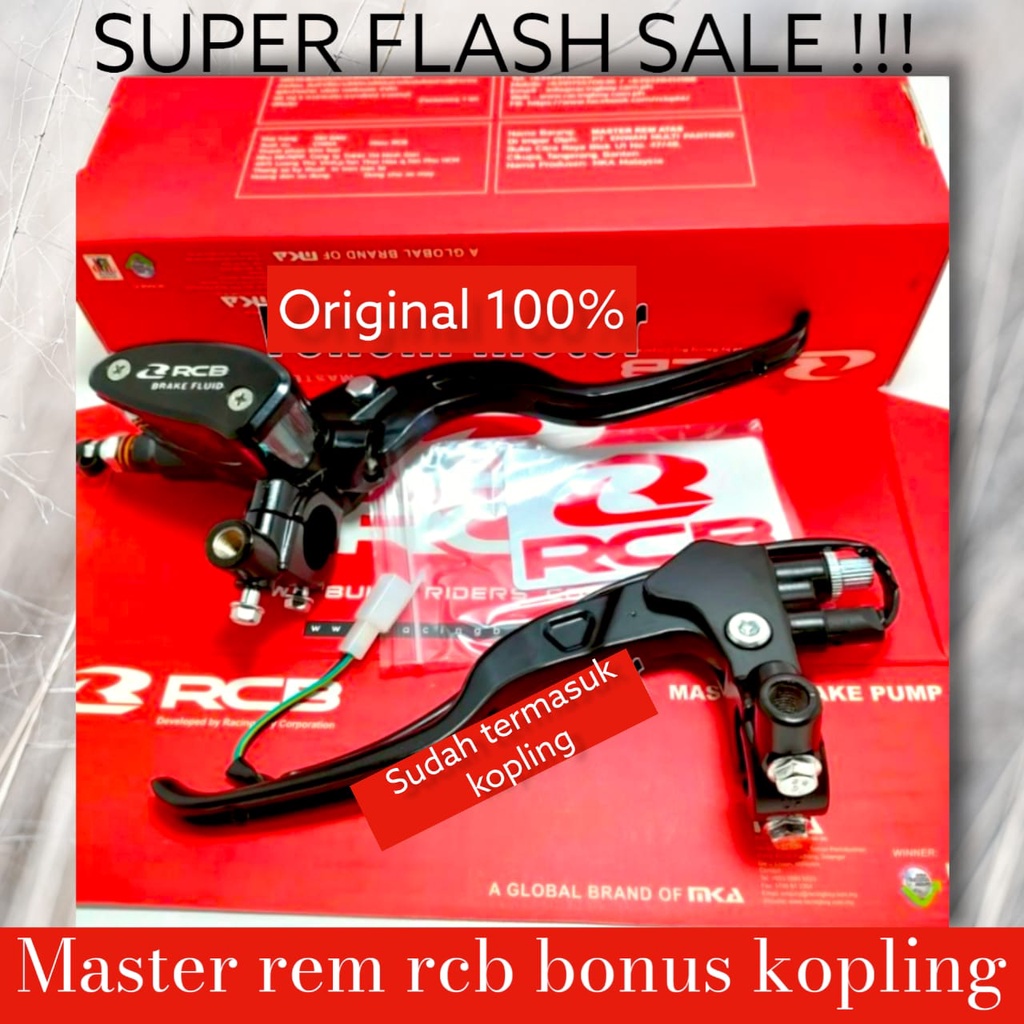 Jual MASTER REM KANAN RCB 14 MM OVAL E2 NMAX AEROX PCX NINJA CB 250 ing ...