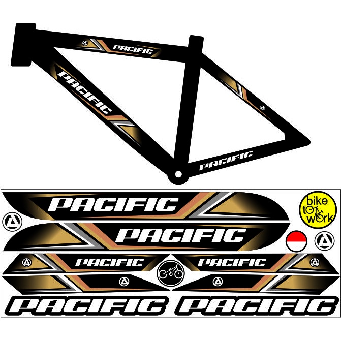 Jual COD-STICKER MOTIF SEPEDA STRIPING/ DECAL VARIASI SEPEDA UNIVERSAL ...