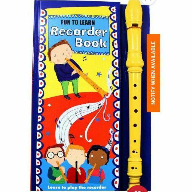 Jual FUN TO LEARN RECORDER BOOK ( SULING ) | Shopee Indonesia