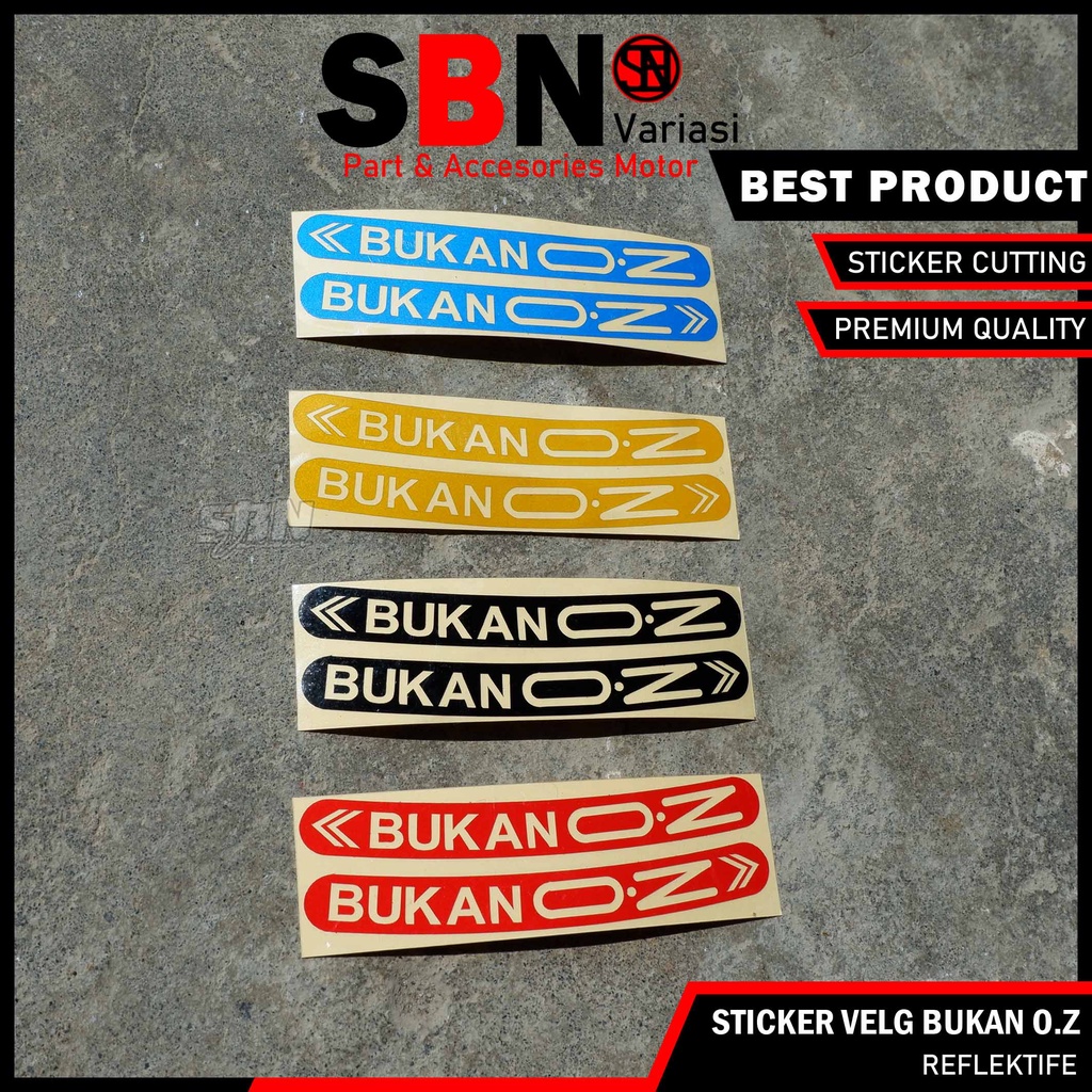 Jual Sticker Velg Cutting Stiker Bukan OZ Variasi Veleg Ban Motor ...