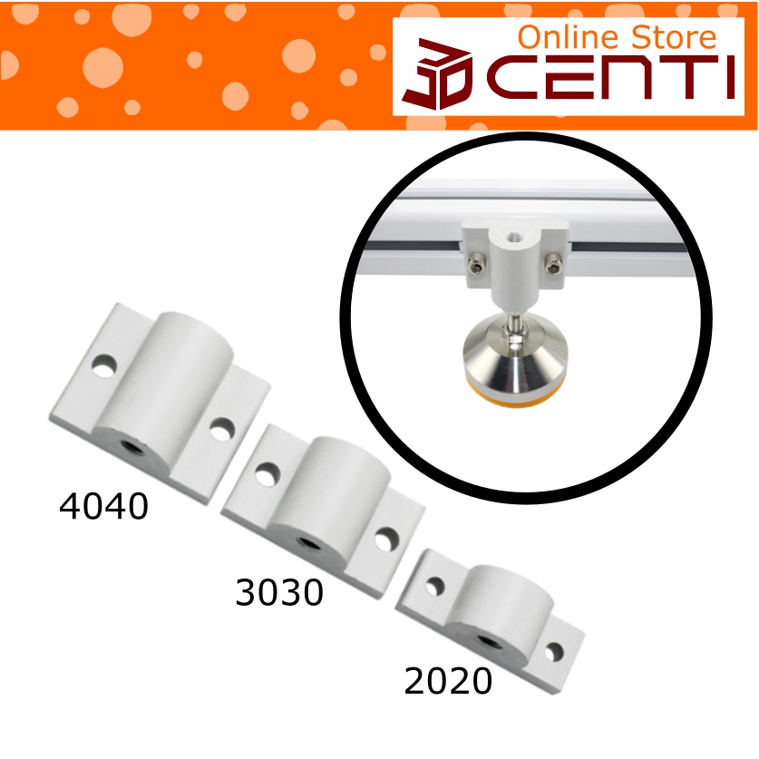 Jual Kaki Dudukan Aluminum Profile Fixed Bracket Foot Connector 2020 ...