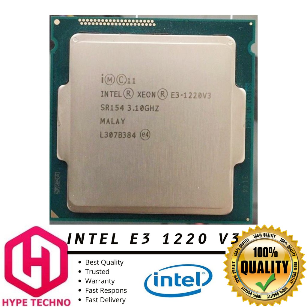 Jual Intel Xeon E3 1220 V3 Processor 3.1GHz 8MB 4 Core 1333MHz LGA 1150 - Processor Komputer ...