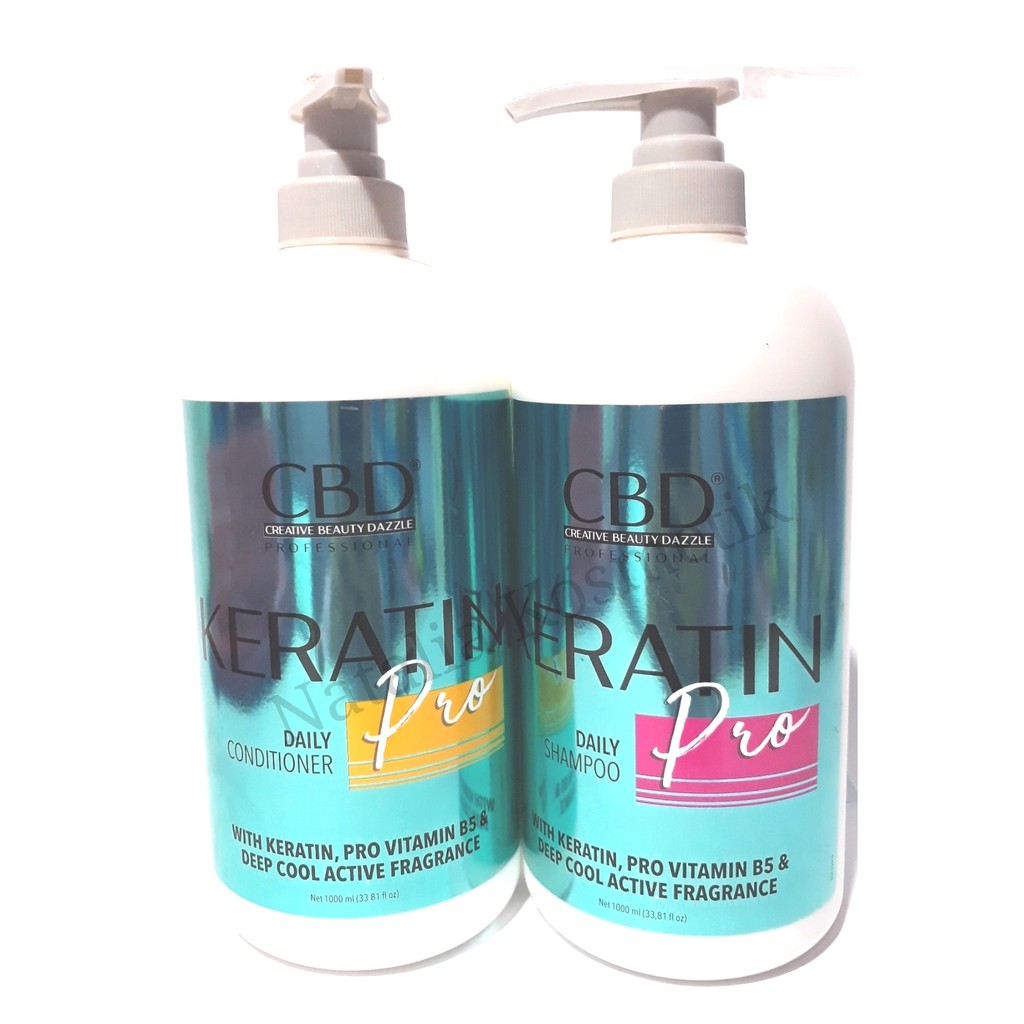 Jual CBD Pro Keratin Daily Shampo/Conditioner - Keratin 1000ml | Shopee ...