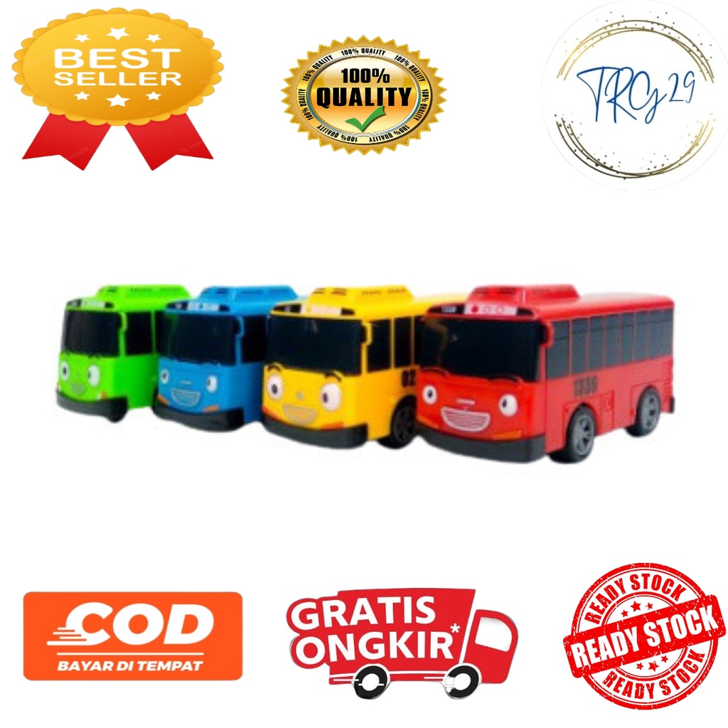 Jual Mainan Anak Tayo MD3468/Stock Tanpa Batas/Ready/The Little Bus Pull Back/4 Warna/Satuan ...