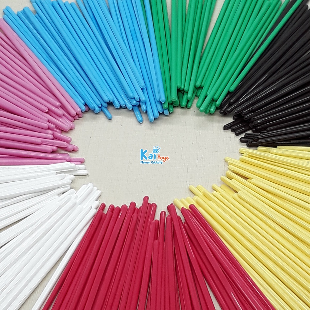 Jual Stik Lolipop 40 pcs/ Alat Hitung Montessori / Latihan Berhitung ...