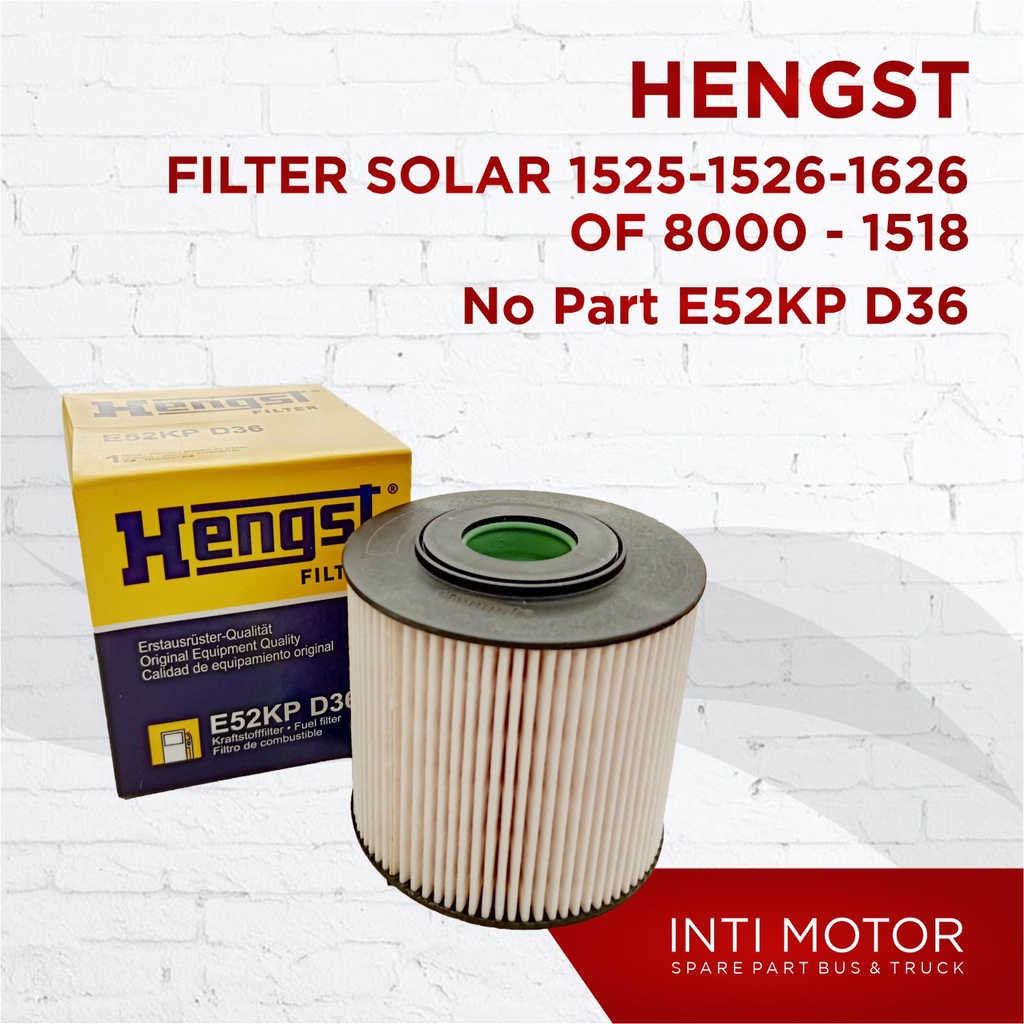 Jual HENGST-FILTER SOLAR ATAS-E52KPD36 -BIS MERCY1525,1526,1626,OF8000 ...