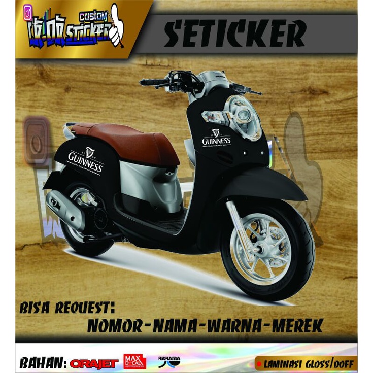 Jual STICKER MOTOR CUSTOM. BISA DI TEMPEL DI MOTOR LAIN. | Shopee Indonesia