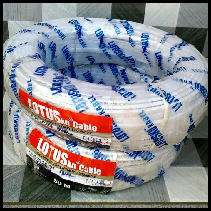 Jual Kabel Listrik Serabut /Kabel Oval /Kabel Sni 2X0.75 Lotusku 50 ...