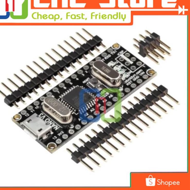 Jual Model Baru BRD-0018 ARDUINO NANO V3 ATMEGA328P CH340G 5V MICRO USB ...