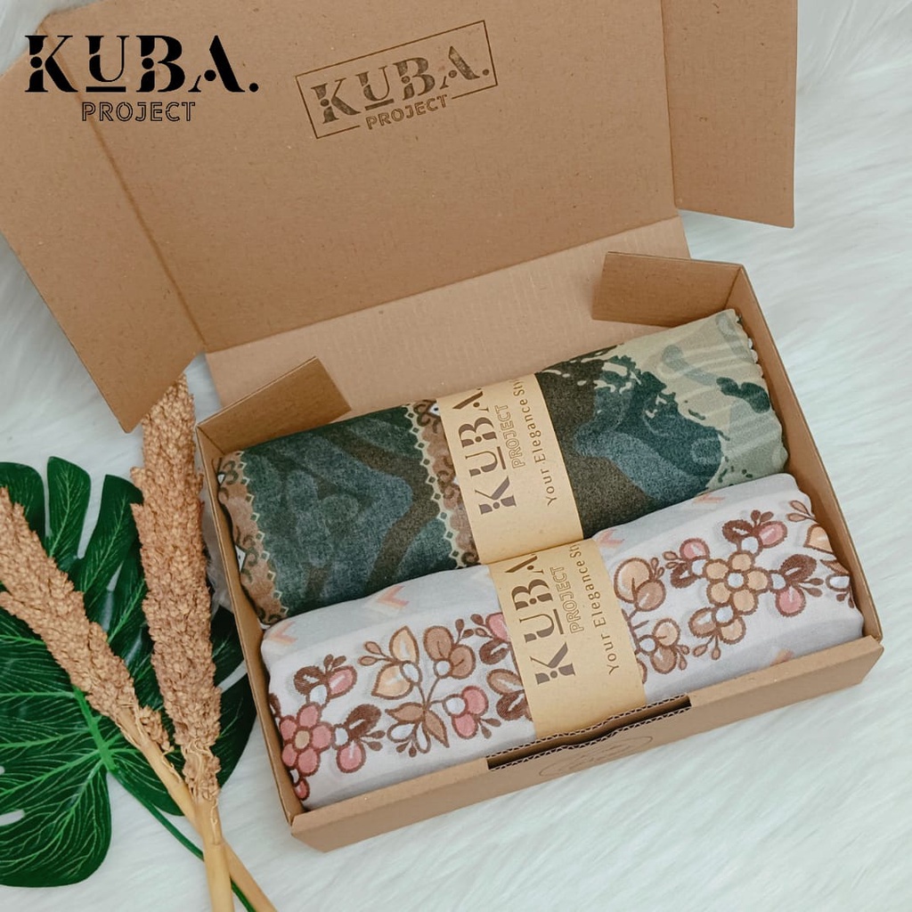 Jual Hijab + Box - Hijab Motif Segi Empat Voal Hampers Lebaran Ramadhan ...