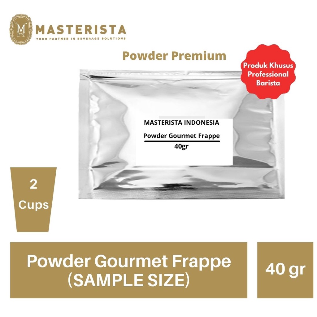 Jual Bubuk Minuman Masterista Sample Size 40 gr - Gourmet Frappe Powder ...