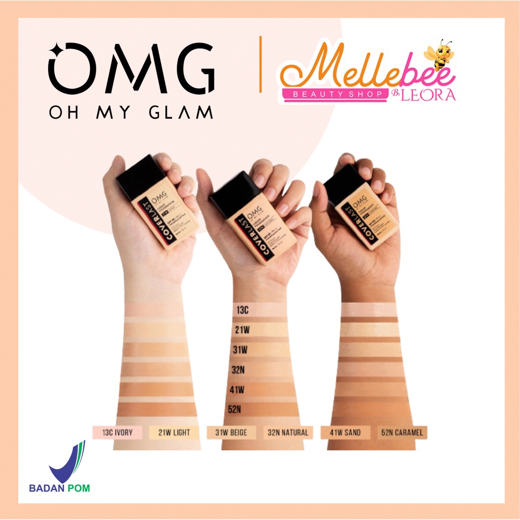 Jual OMG 25ML COVERLAST LIQUID FOUNDATION | Shopee Indonesia