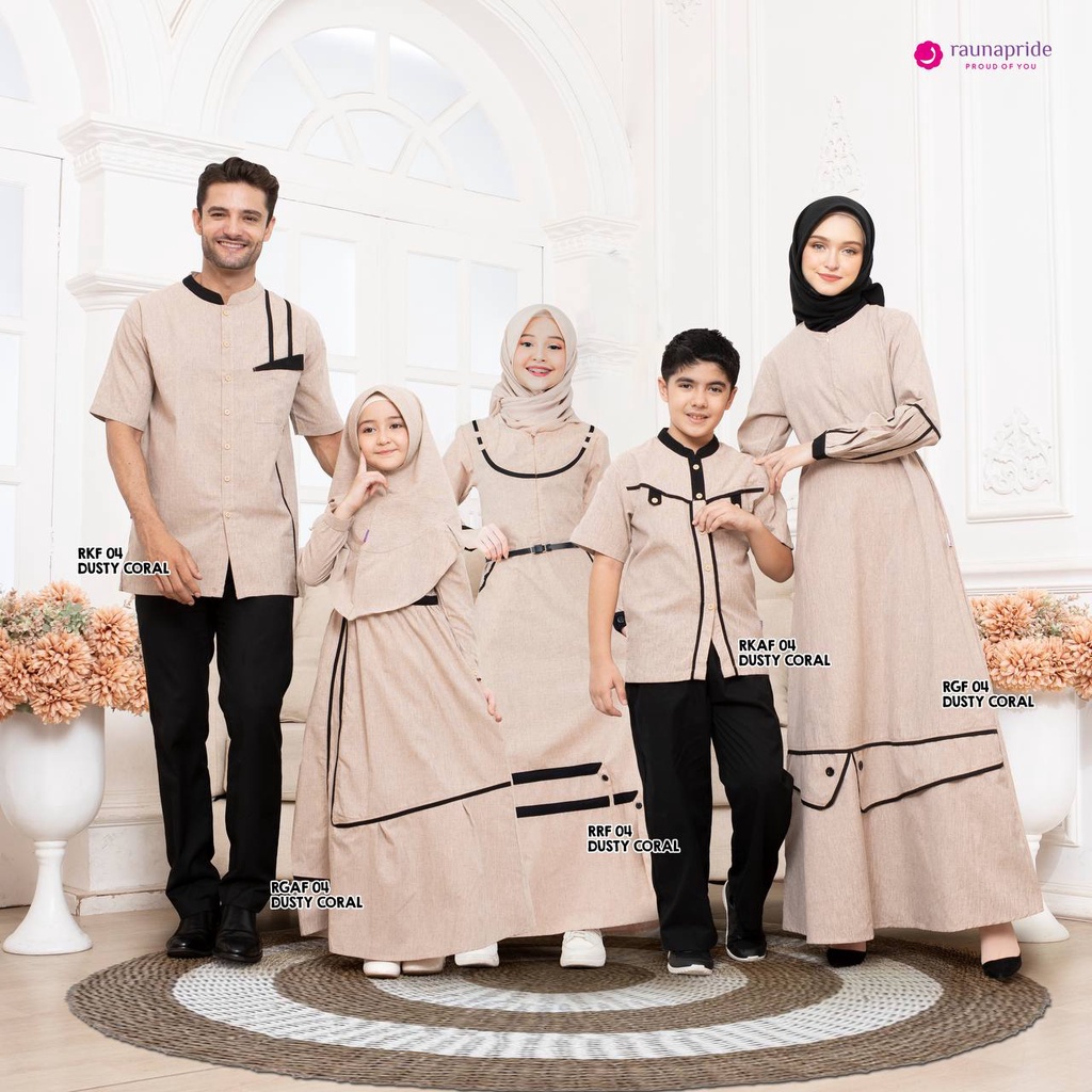 Jual Sarimbit Rauna Couple Terbaru SR 04 Dusty Coral / RKF 04 - RGF 04 ...