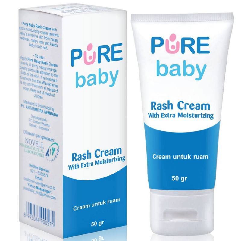 Jual PURE BABY RASH CREAM/CREAM UNTUK RUAM 50G | Shopee Indonesia