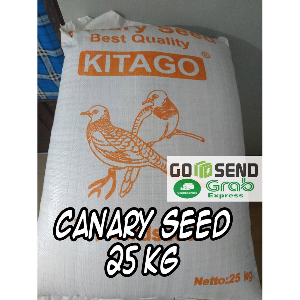 Jual GOSEND - Canary Seed 1 Karung 25 Kg Pakan Burung Kenari Set 1 Sak ...