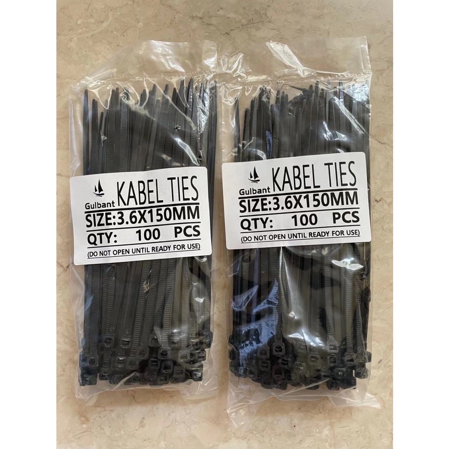 Jual Kabel Ties Cable Tie 3.6 x 150mm (15cm) CV 150 Kualitas baik | Shopee Indonesia