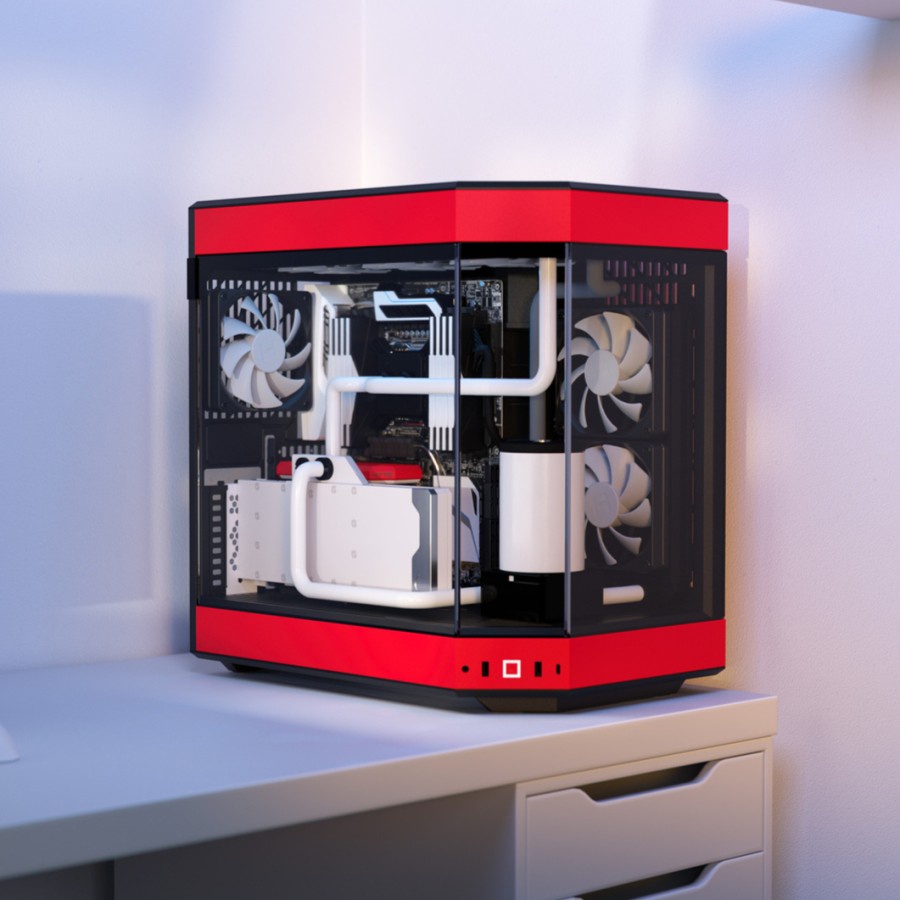 Jual HYTE Y60 RED PREMIUM MID TOWER ATX PC CASE CASING GAMING CHASSIS ...