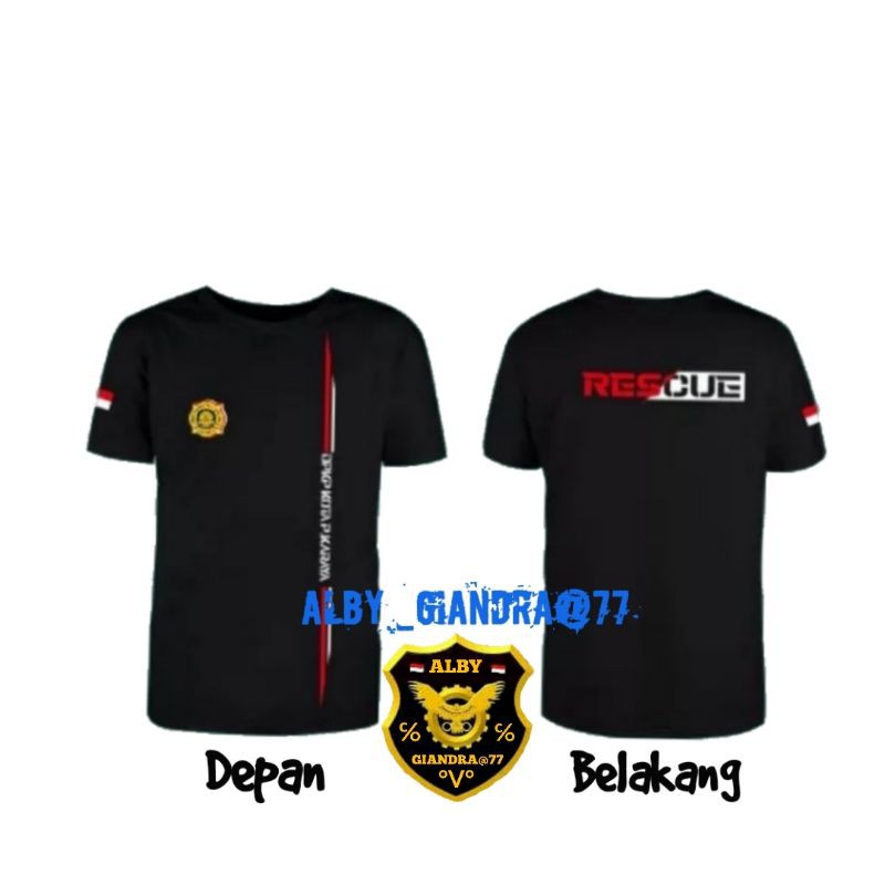 Jual Kaos baju damkar rescue tangan pendek | Shopee Indonesia