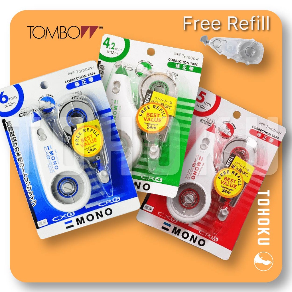 Jual Tipex Kertas Roll Correction Tape - Tombow Mono CX | Shopee Indonesia