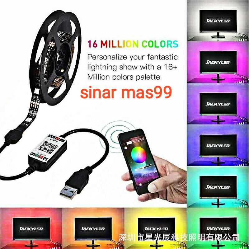 Jual SMART LED STRIP LIGHT RGB 5050 5METER BLUETOOTH WIRELESS MUSIC ...