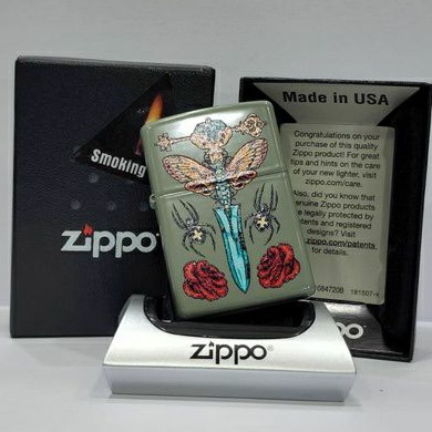 Jual Original Zippo 49860 Gothic Dagger Design | Shopee Indonesia